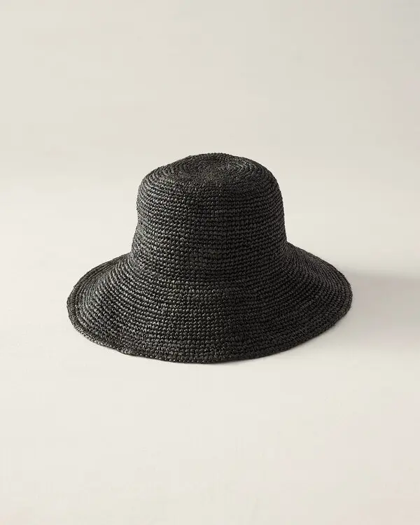 HAVEN WELL WITHIN Raffia Bucket Hat - Deep Vetiver