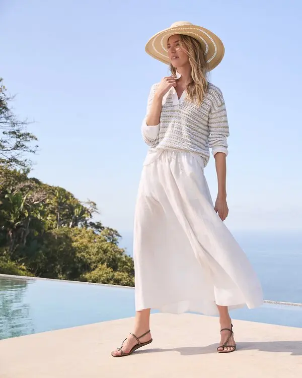 HAVEN WELL WITHIN Straw Sun Hat With Perforated Details