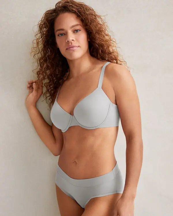 HAVEN WELL WITHIN Embrace Lightly-lined T-shirt Bra - Alloy