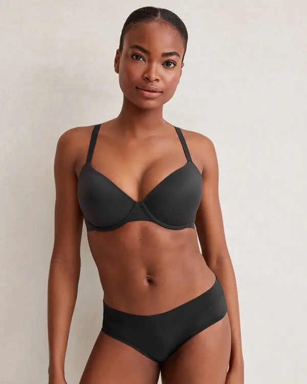 HAVEN WELL WITHIN Embrace Lightly-lined T-shirt Bra - Black