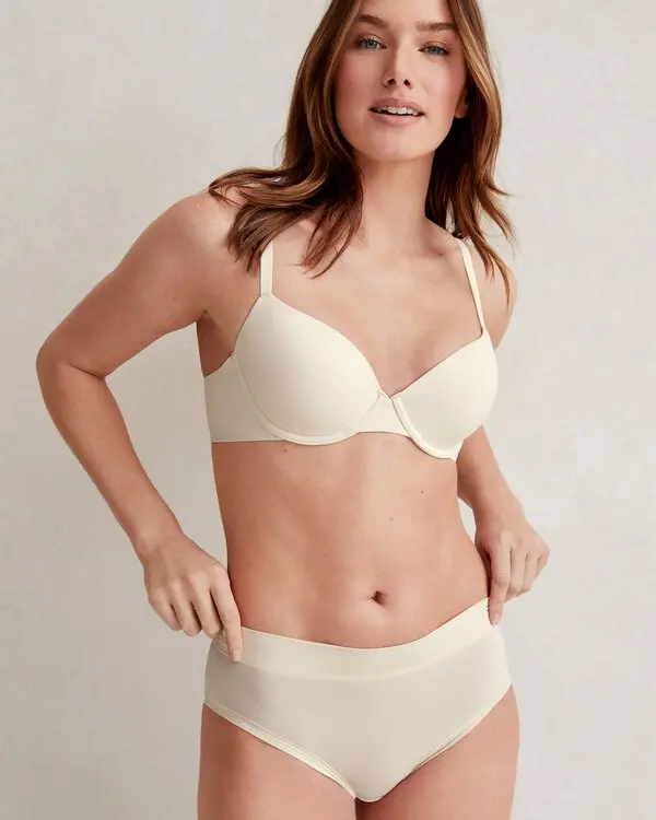 HAVEN WELL WITHIN Embrace Lightly-lined T-shirt Bra - Sand Dollar