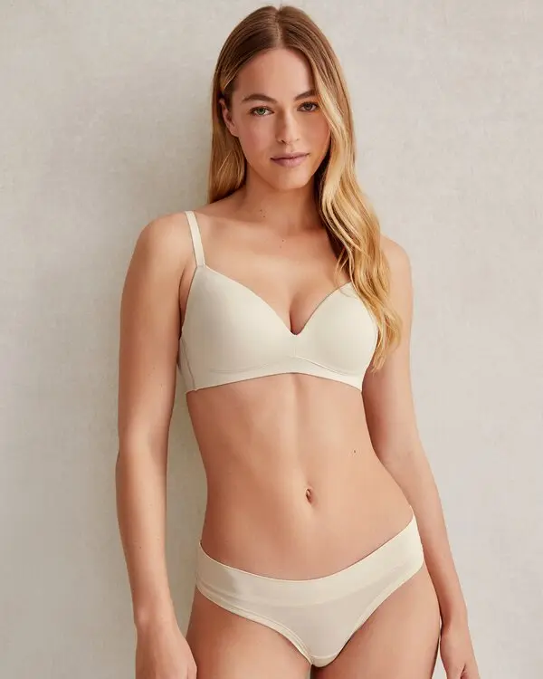 HAVEN WELL WITHIN Embrace Lightly-lined No-wire T-shirt Bra - Sand Dollar
