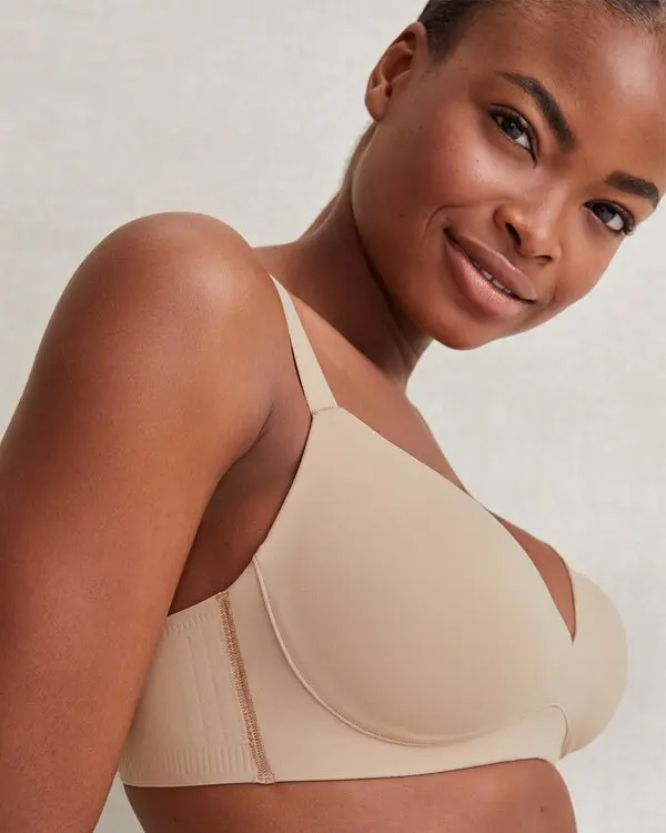 HAVEN WELL WITHIN Embrace Lightly-lined No-wire T-shirt Bra - Sand Dollar