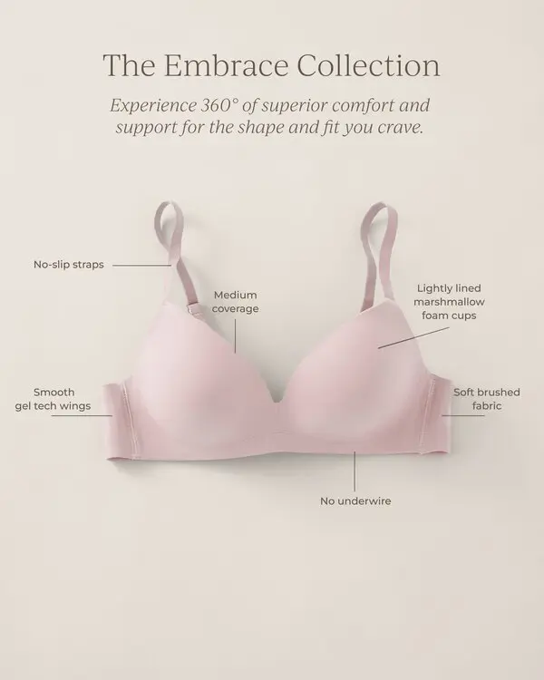 HAVEN WELL WITHIN Embrace Lightly-lined No-wire T-shirt Bra - Sand Dollar