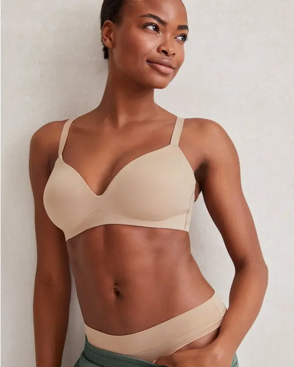 HAVEN WELL WITHIN Embrace Lightly-lined No-wire T-shirt Bra - Sand Dollar