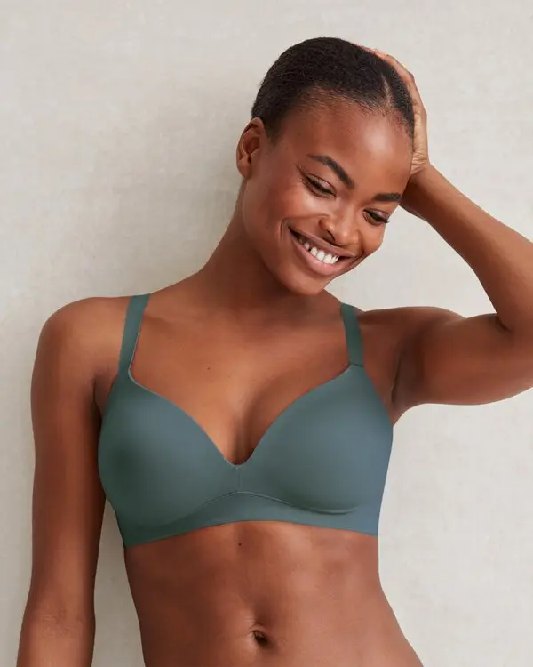 HAVEN WELL WITHIN Embrace Lightly-lined No-wire T-shirt Bra - Sea Pine
