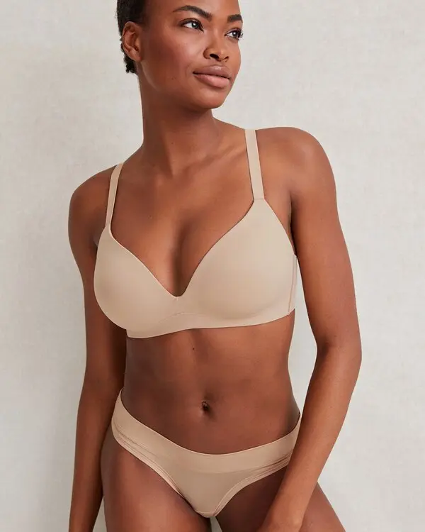 HAVEN WELL WITHIN Embrace Lightly-lined No-wire T-shirt Bra - True Nougat