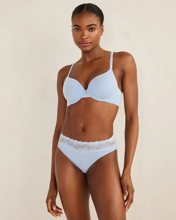 HAVEN WELL WITHIN Cotton Bliss Lightly-lined Perfect Coverage Bra - Wind