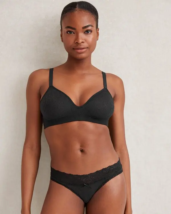 HAVEN WELL WITHIN Dulci Unlined Bralette - True Black