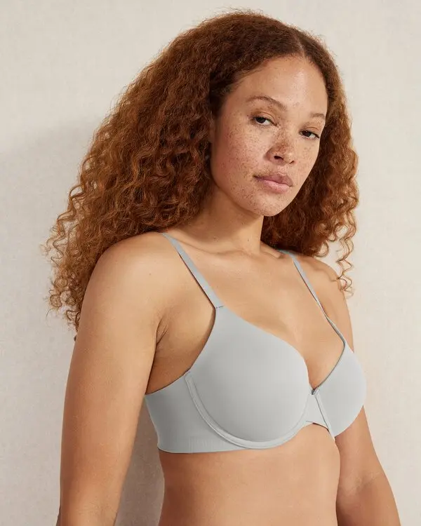 HAVEN WELL WITHIN Embrace Lightly-lined Perfect Coverage Bra - Alloy