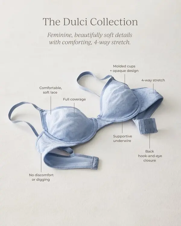 HAVEN WELL WITHIN Dulci Unlined Perfect Coverage Bra - Eventide