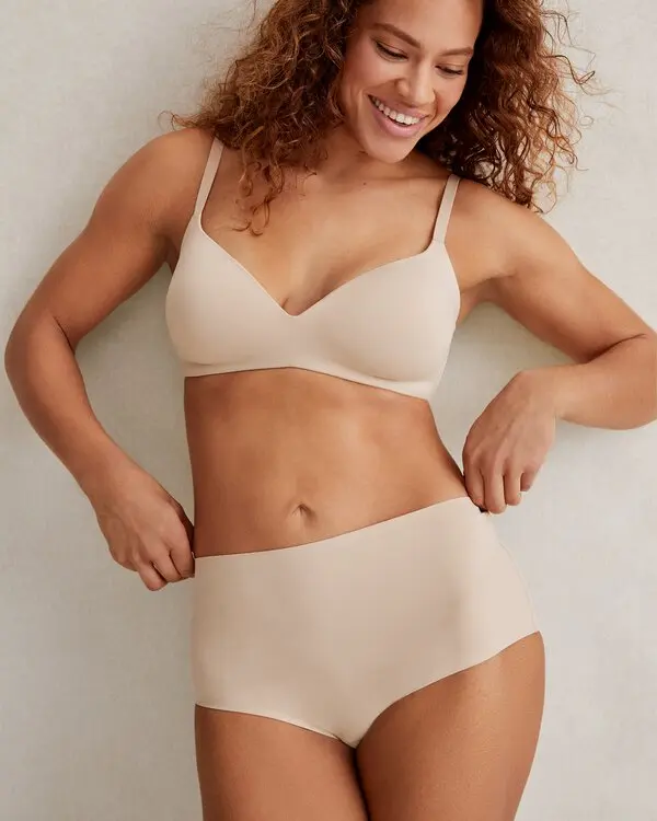HAVEN WELL WITHIN Harmony Lightly-lined No-wire T-shirt Bra - Sand