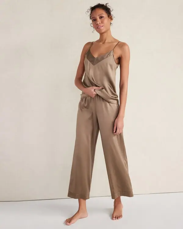 HAVEN WELL WITHIN Washable Silk Sleep Pants - Black