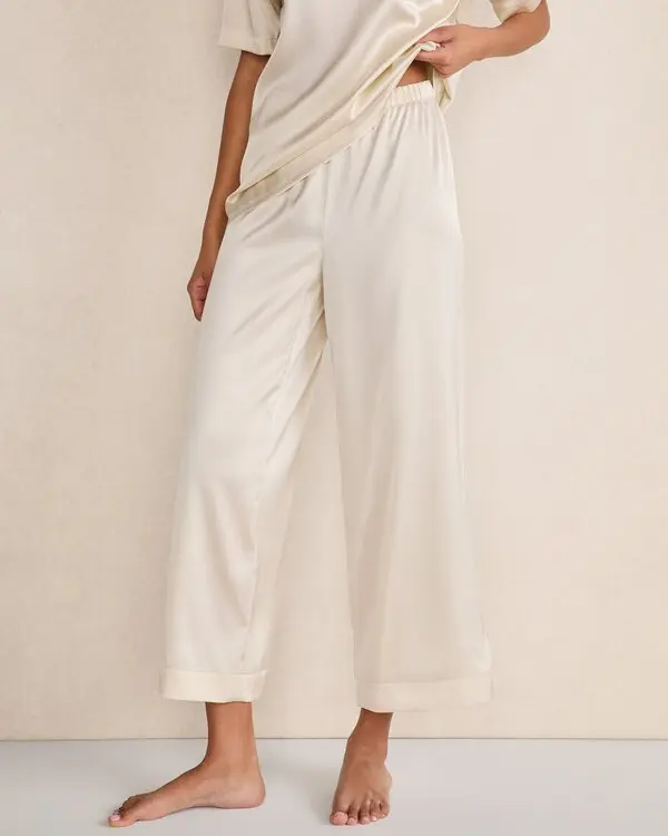 HAVEN WELL WITHIN Washable Silk Sleep Pants - Full Moon