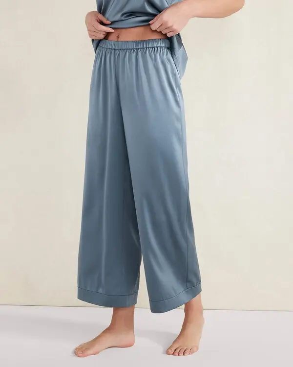 HAVEN WELL WITHIN Washable Silk Sleep Pants - Sea
