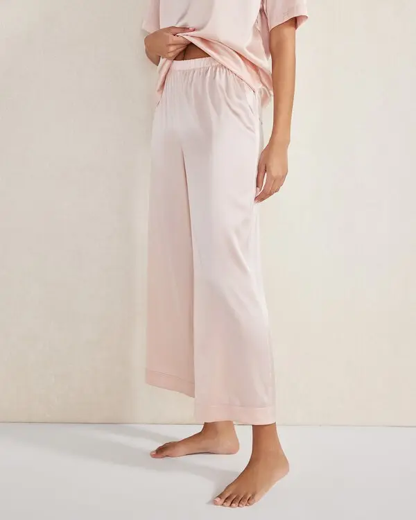 HAVEN WELL WITHIN Washable Silk Sleep Pants - Sepia Rose