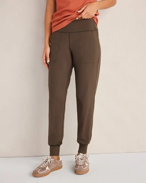 HAVEN WELL WITHIN Balance Joggers Soft Stretch Comfort - Burnt Toffee