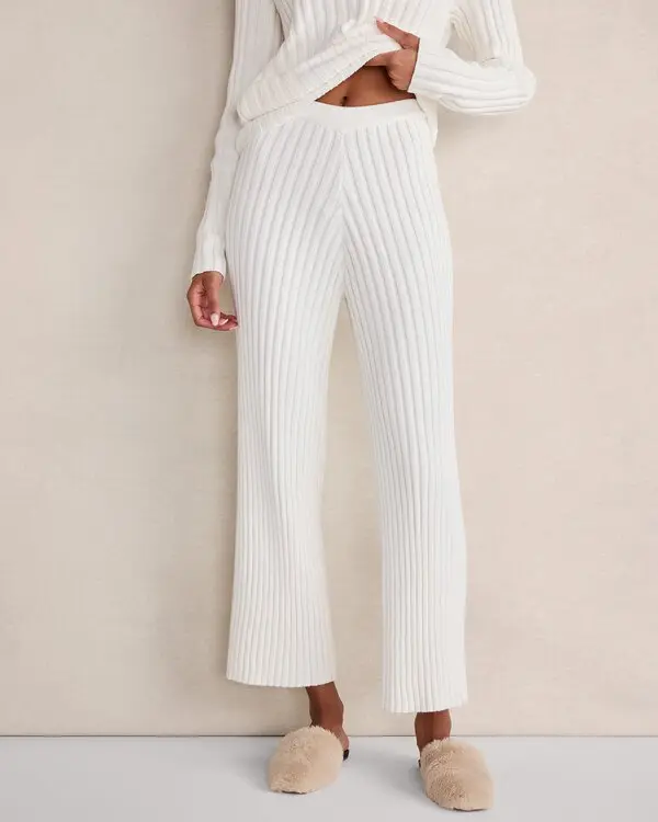 HAVEN WELL WITHIN Organic Cotton Rib Knit Pants