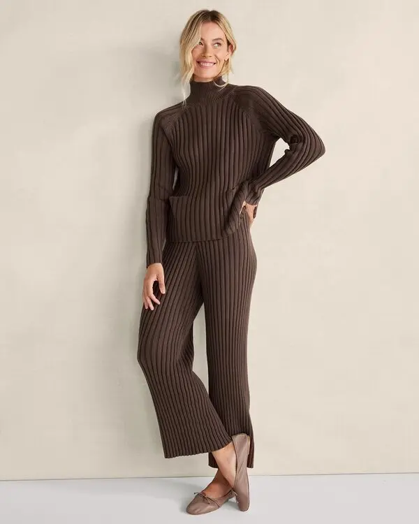 HAVEN WELL WITHIN Organic Cotton Rib Knit Pants