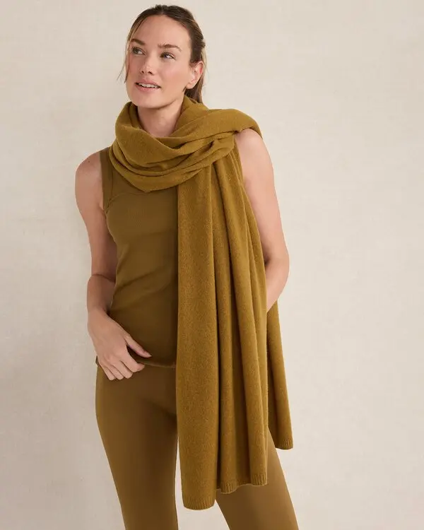 HAVEN WELL WITHIN Cashmere Wrap - Dried Moss Hthr