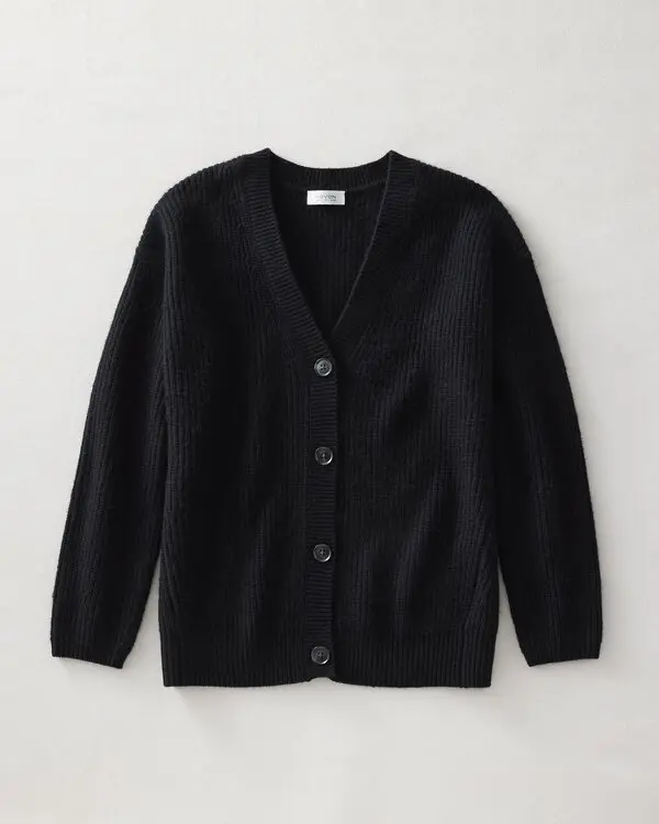 HAVEN WELL WITHIN Cashmere Cardigan - Black