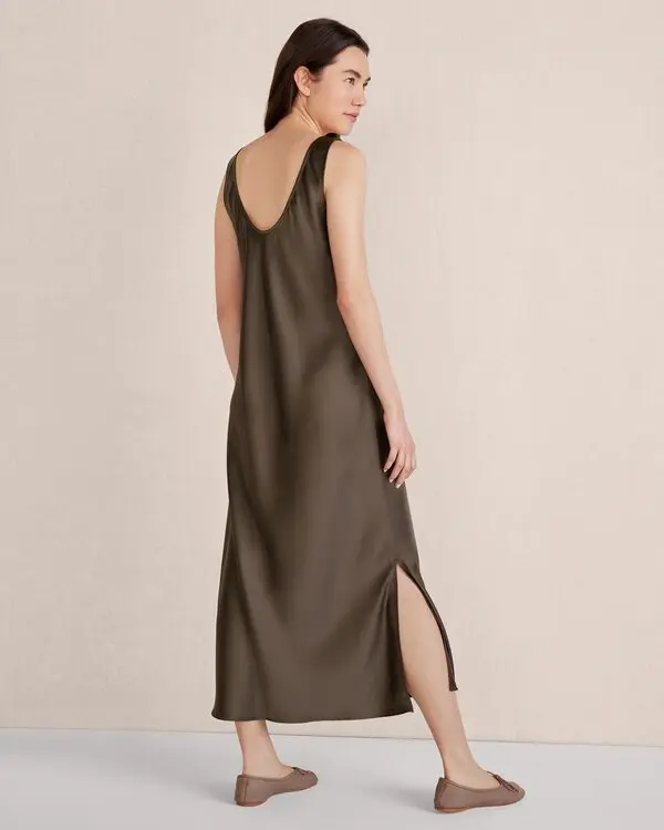 HAVEN WELL WITHIN Flowy Bias Cut Midi Dress