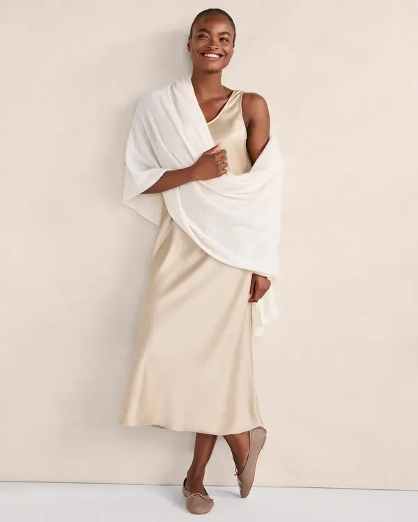 HAVEN WELL WITHIN Flowy Bias Cut Midi Dress