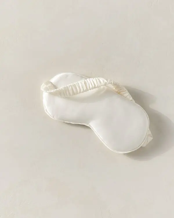 HAVEN WELL WITHIN Washable Silk Eye Mask - Ivory