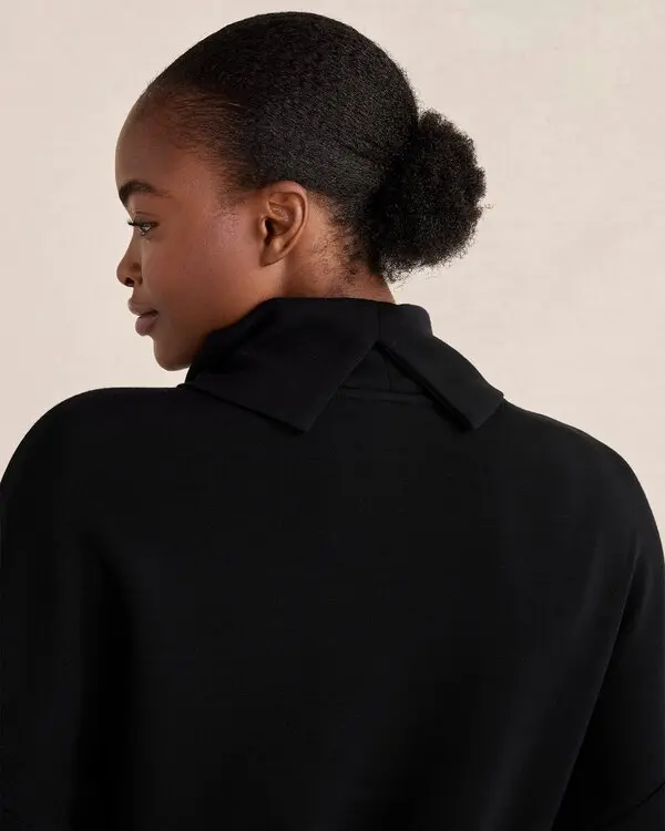 Varley Cinched Waist High Neck Sweatshirt - Mushroom