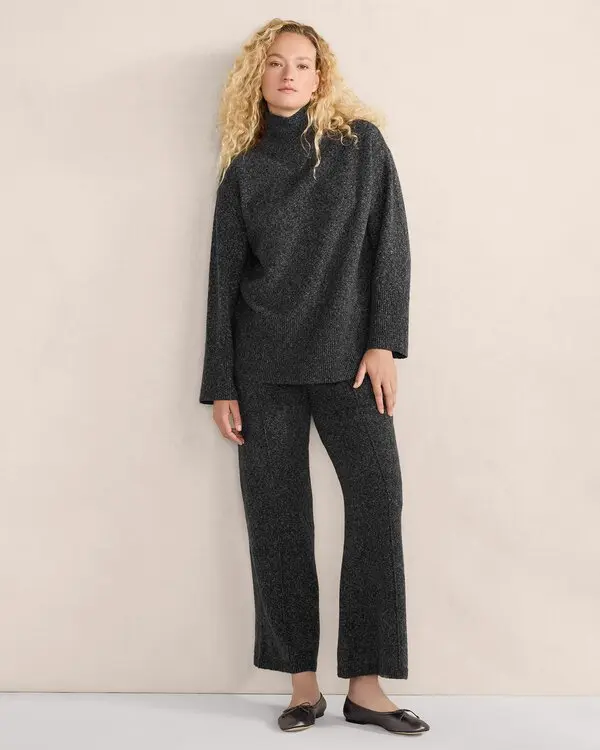 HAVEN WELL WITHIN Organic Cotton Pintuck Wide Leg Pants