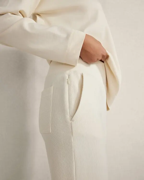 HAVEN WELL WITHIN Organic Cotton Ottoman Rib Pants