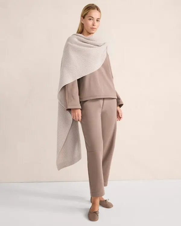 HAVEN WELL WITHIN Luxe Fleece Barrel-leg Pants