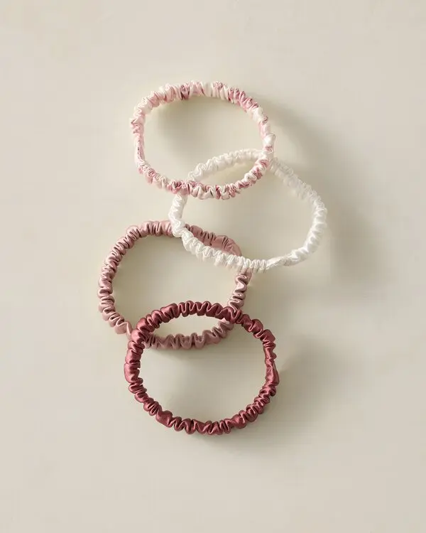 HAVEN WELL WITHIN Washable Silk Hair Ties - Macaron Multicolor