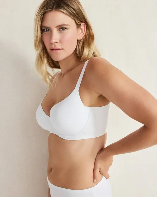 HAVEN WELL WITHIN Flawless Lightly-lined Perfect Coverage Bra - White