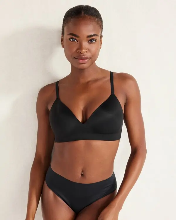 HAVEN WELL WITHIN Flawless Lightly-lined No-wire T-shirt Bra - Black