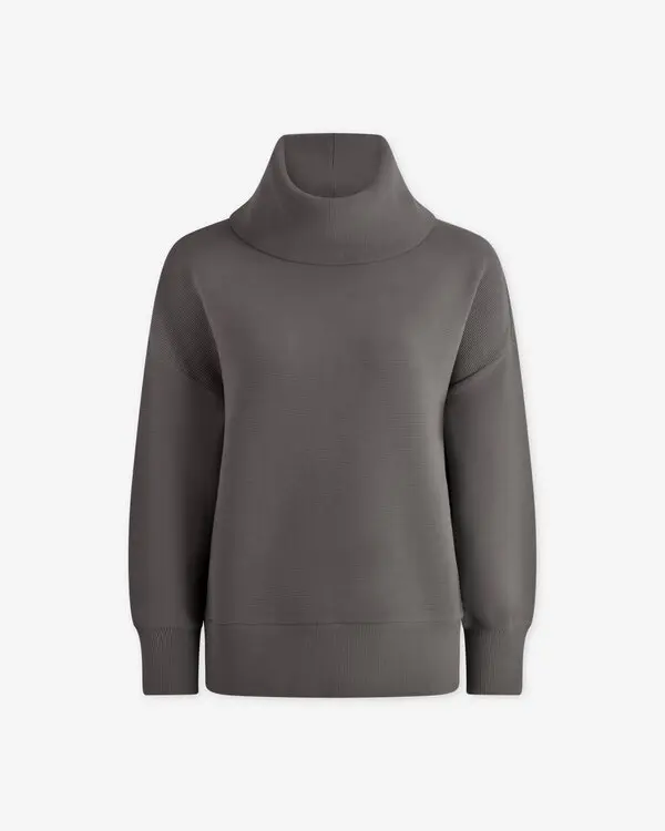 Varley Oversized Turtleneck Sweatshirt - Deep Charcoal
