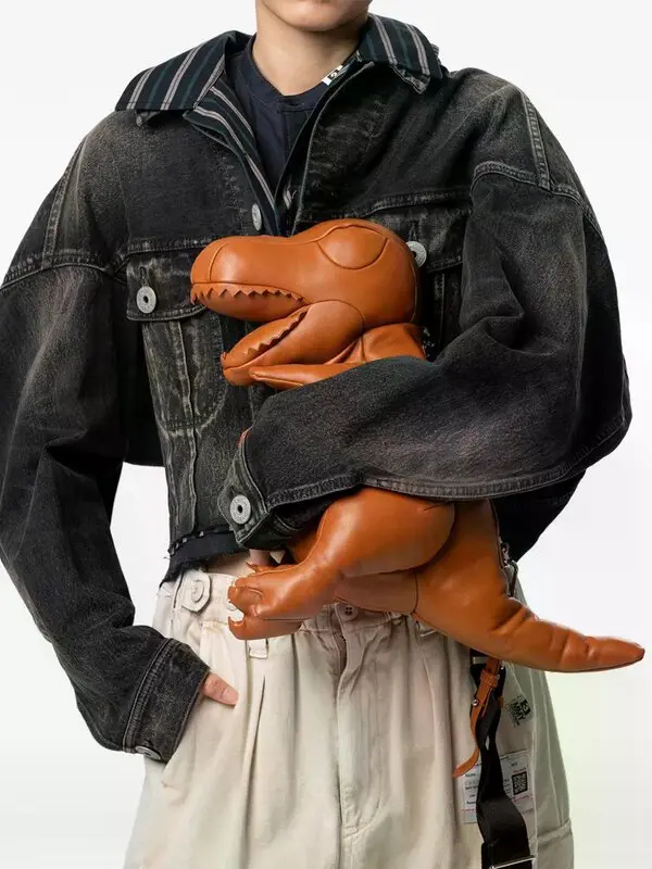 Mihara Yasuhiro Dolls T-rex Shoulder Bag - Brown