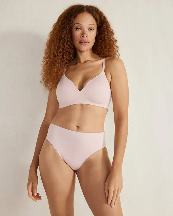 HAVEN WELL WITHIN Flawless High Leg Brief - Sepia Rose