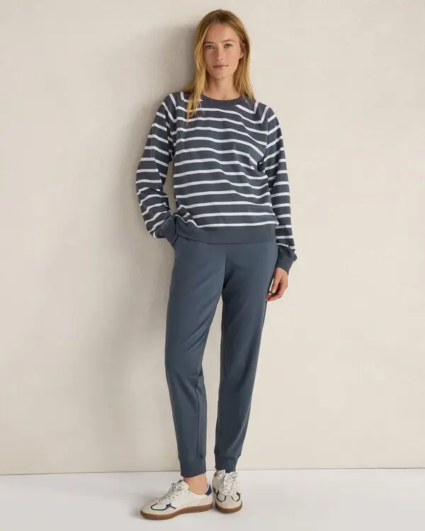 HAVEN WELL WITHIN Organic Cotton Interlock Joggers - Ivory
