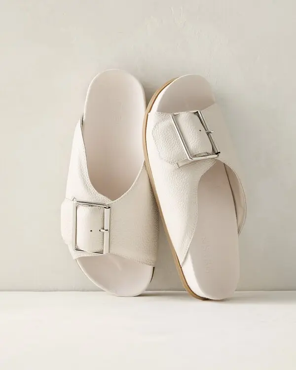 HAVEN WELL WITHIN Leather Buckle Slides