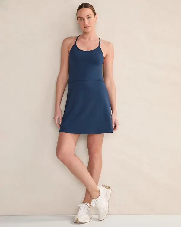 HAVEN WELL WITHIN Balance Criss Cross Active Dress - Twilight