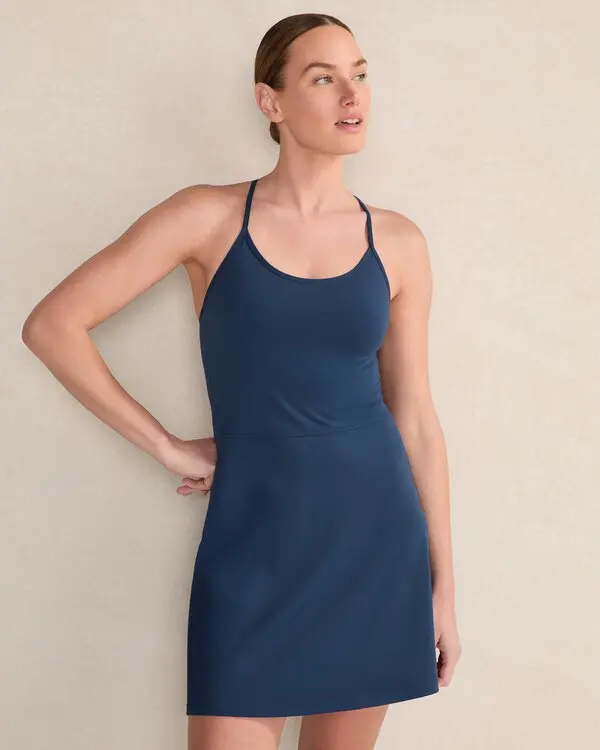 HAVEN WELL WITHIN Balance Criss Cross Active Dress - Twilight