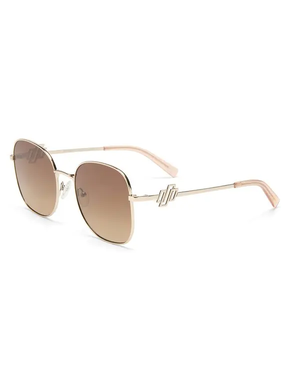 Le Specs Metamorphosis Square Frame Sunglasses - Gold