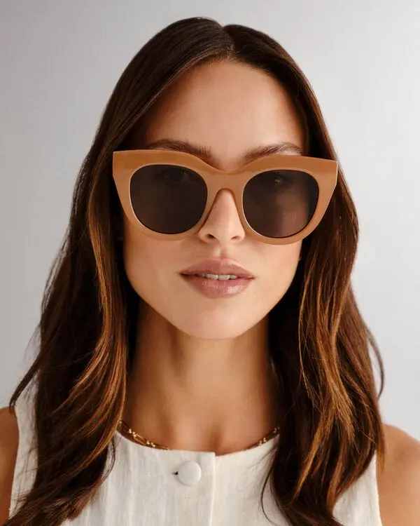 Le Specs Air Heart Sunglasses - Black