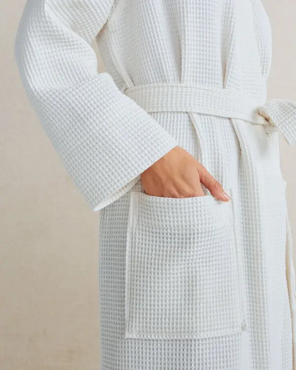 HAVEN WELL WITHIN Organic Cotton Waffle Robe - Sand