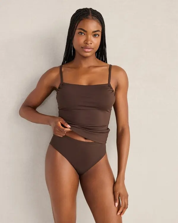HAVEN WELL WITHIN Square Neck Tankini Top - Twilight