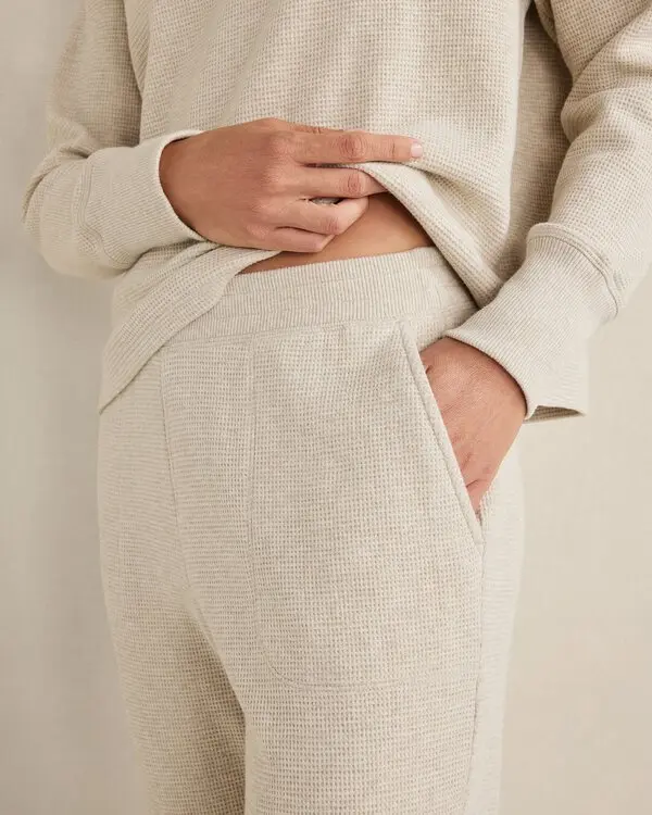 HAVEN WELL WITHIN Organic Cotton Waffle Knit Joggers