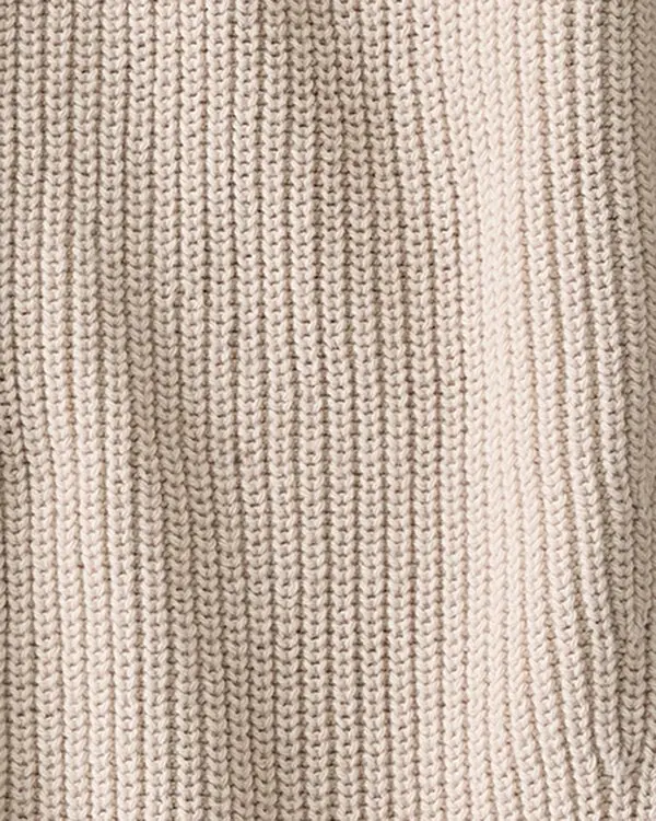 HAVEN WELL WITHIN Organic Cotton Shaker Stitch Open Front Cardigan