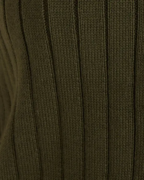 HAVEN WELL WITHIN Organic Cotton Ribbed Straight Leg Pants - Full Moon