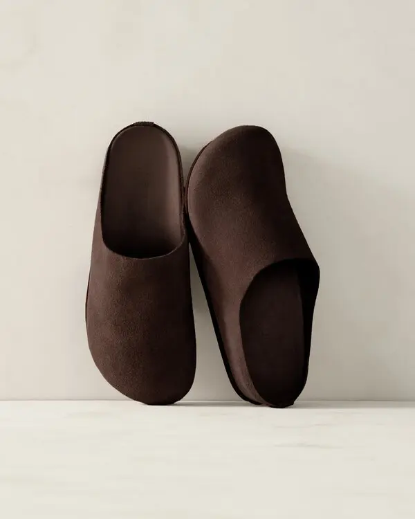 HAVEN WELL WITHIN Suede Clogs - Tule Fog